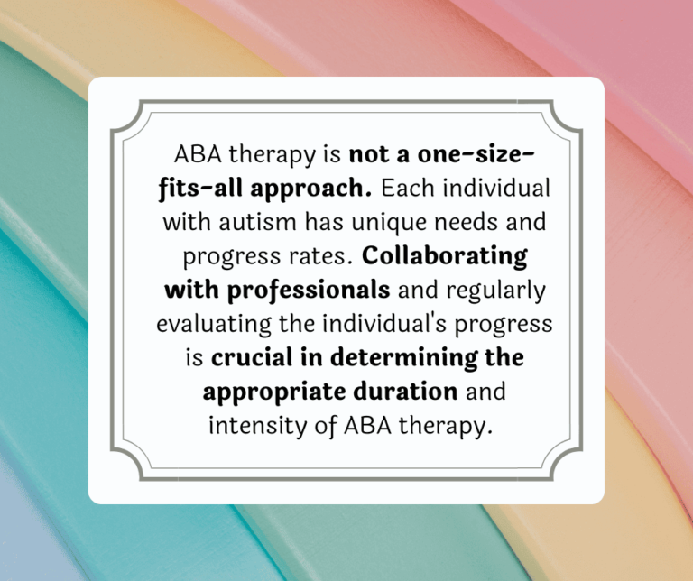 When to Stop ABA Therapy for Autism - Rainbow